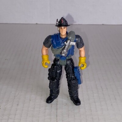Chap Mei Firefighter Action Figure Fire Fighter 3.75” Figurine Design ...