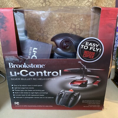 Brookstone u-Control Silver Bullet RC Helicopter Box Has Been Opened ...