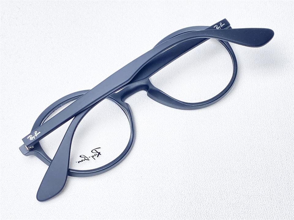 NEW Ray Ban RB7075 5364 Unisex Rubber Black Rubberized Eyeglasses ...