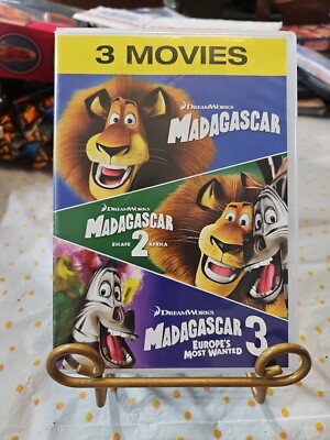 Madagascar The Complete Collection 3 Movies 3 DVD Set Animation 2018 | eBay