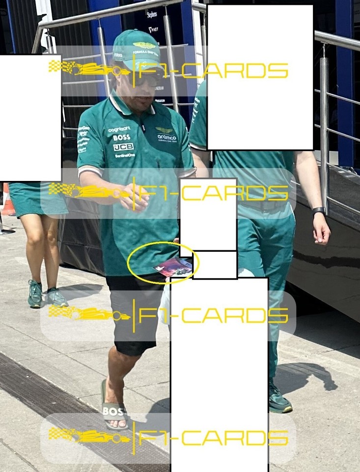 Fernando Alonso signed Official autograph card Saudi Arabia GP 2024 ...