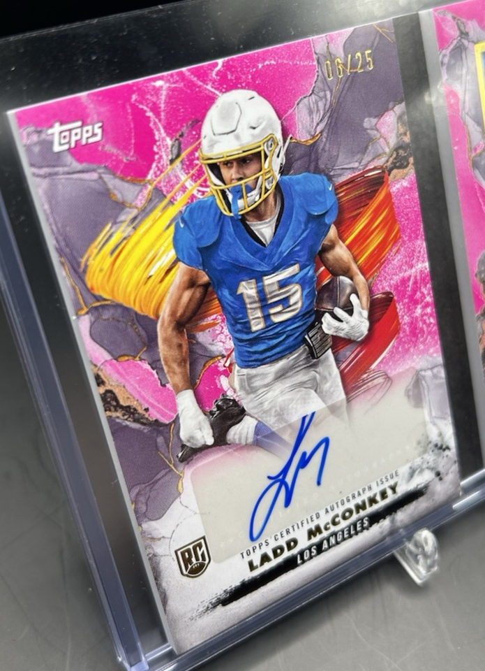 2024 Topps Inception Ladd McConkey Genesis Booklet Patch Auto 06/25 RPA ...