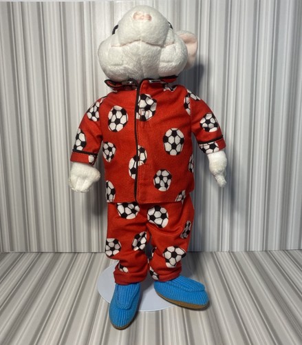 Stuart Little 2 Plush Doll 11 inches 2002 Soccer Pajamas Plush White ...