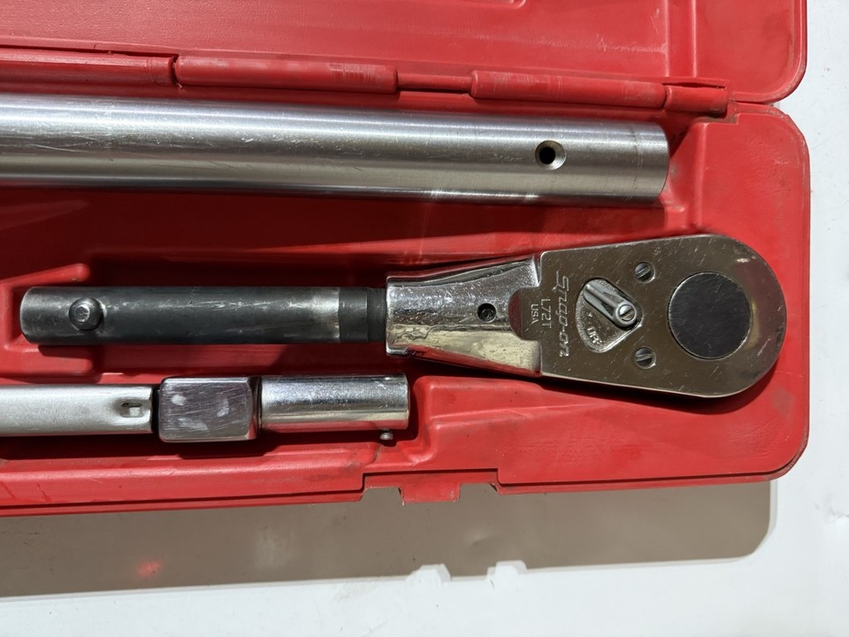 Snap-On TQR600B Torque Wrench 3/4” Drive USA w/ Case. W/ Calibration ...