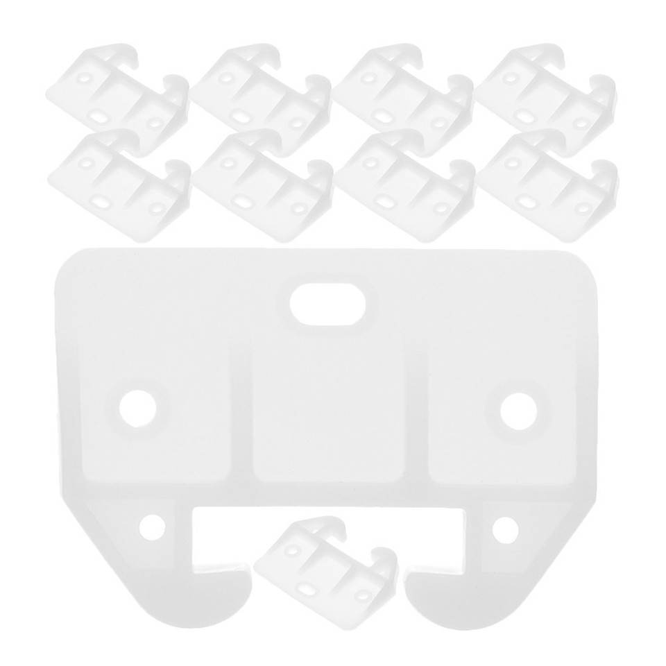 10 Pcs Plastic Latch Kitchen Drawer Guides Slide Rail Cabinet Slides ...