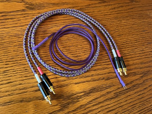 Audiophile Turntable Phono RCA Cables w/Ground Low Capacitance ...