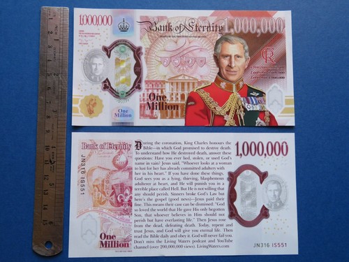 One Million Pounds KING CHARLES III £1,000,000 Novelty Joke Bank Note ...