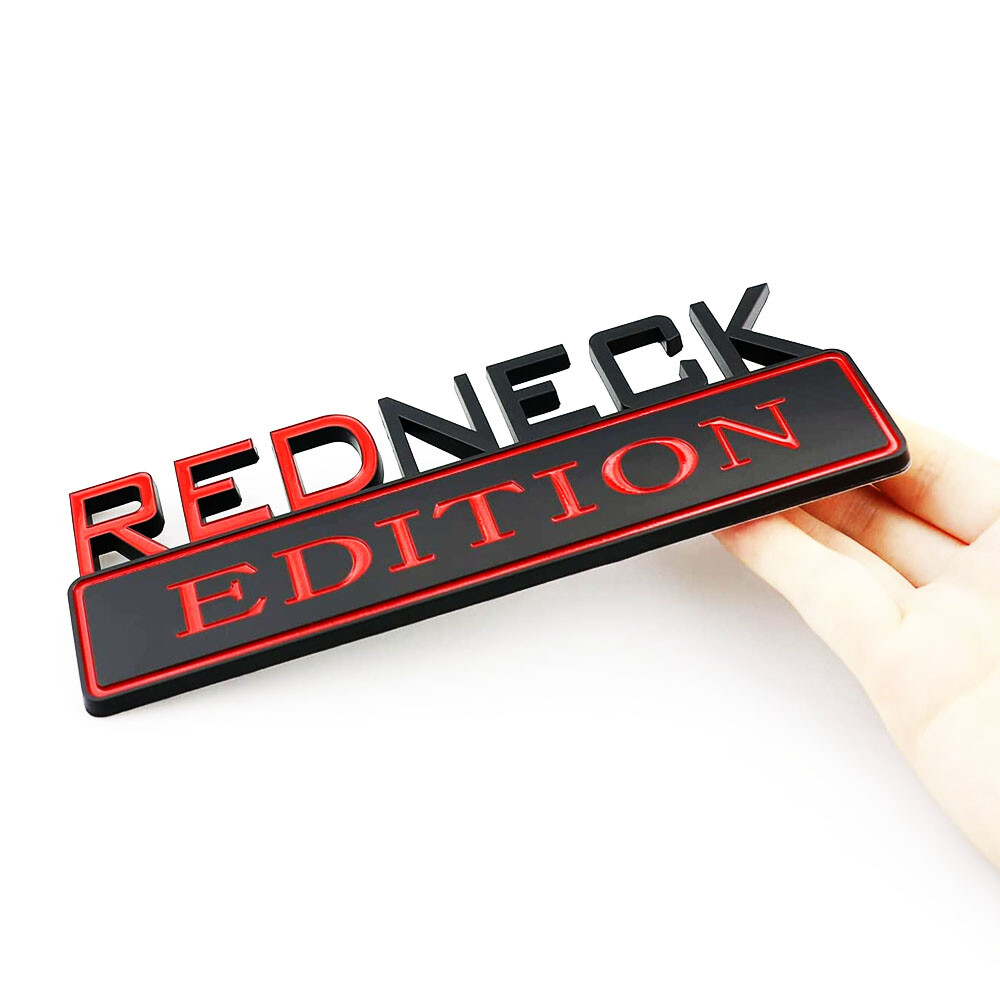 New Redneck Edition Truck Boat Car Emblem Logo Decal Sign Red Neck