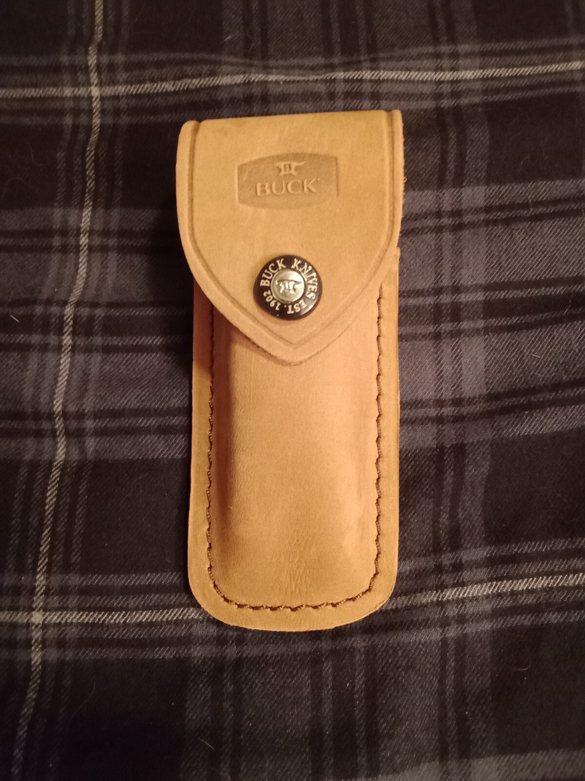 Buck Knives New 112 brown distressed leather sheath | eBay