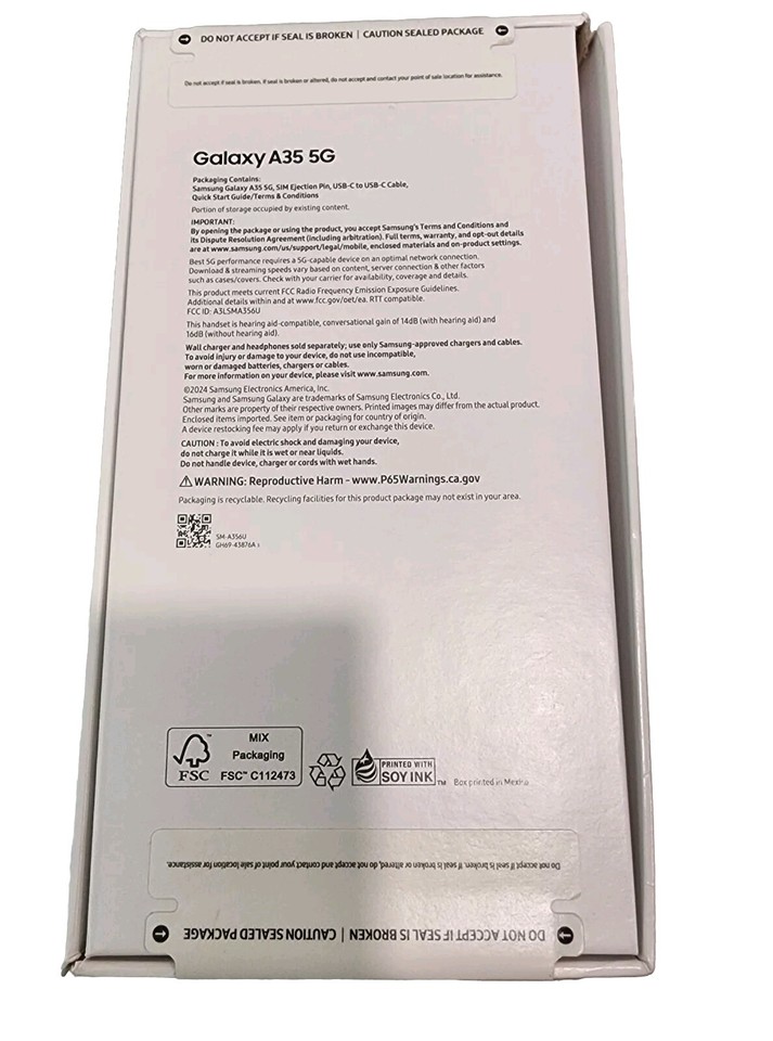 Samsung Galaxy A35 5G SM-A356U 128GB 6GB Unlocked Awesome Navy *NEW* IN ...