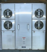 Milbank Meter Socket Four Gang 4 Position Meter Stack 200 Amp Center ...