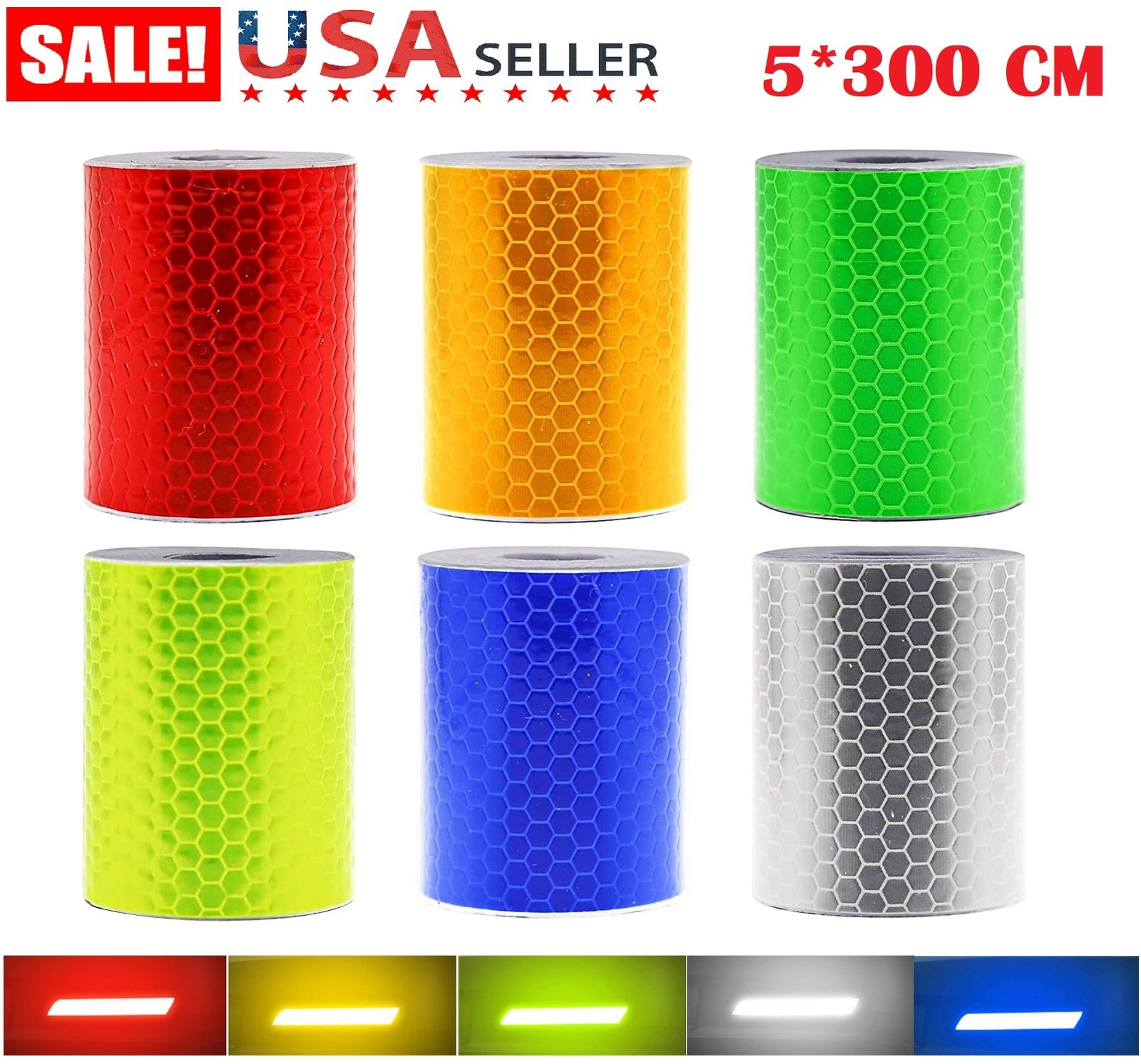 2" Car Night Reflective Traffic Safety Warning Reflector Roll Tape Film ...