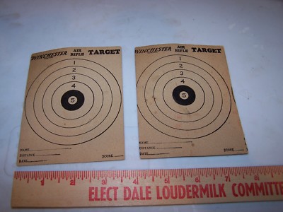 2 Vintage WINCHESTER Air Rifle Paper Targets | eBay