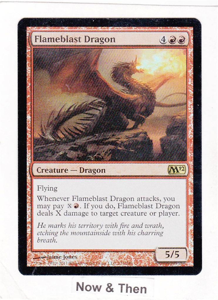 MTG: M2012: Foil: Flameblast Dragon | eBay