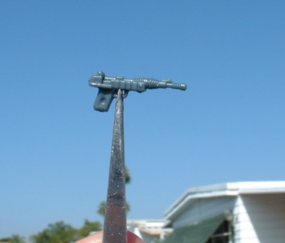 1" REPRO Gray/Blue Blaster Weapon 1983 Endor Leia Poncho/B-Wing Vintage ...