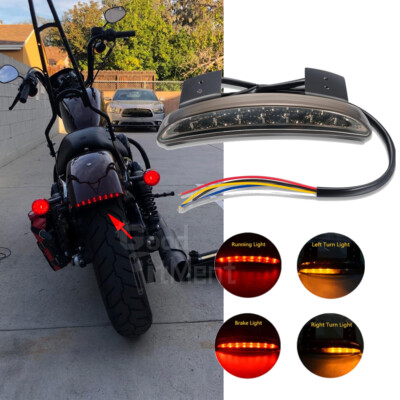 Motorcycle LED Rear Fender Edge Turn Tail Light For Harley Sportster ...