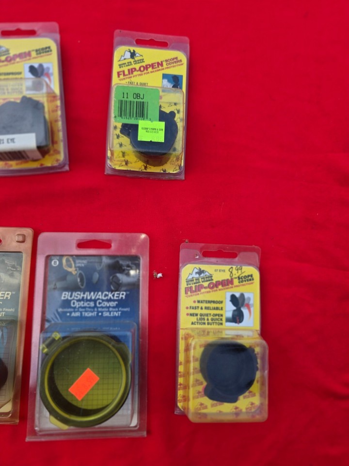 Bulter Creek & Bushwacker Flip Up Scope Covers Rifle Scope Lens Cover ...