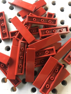 Lego Dark Red 1x4 Tiles Smooth Finishing Flat Modular Buildings 25 Pcs ...