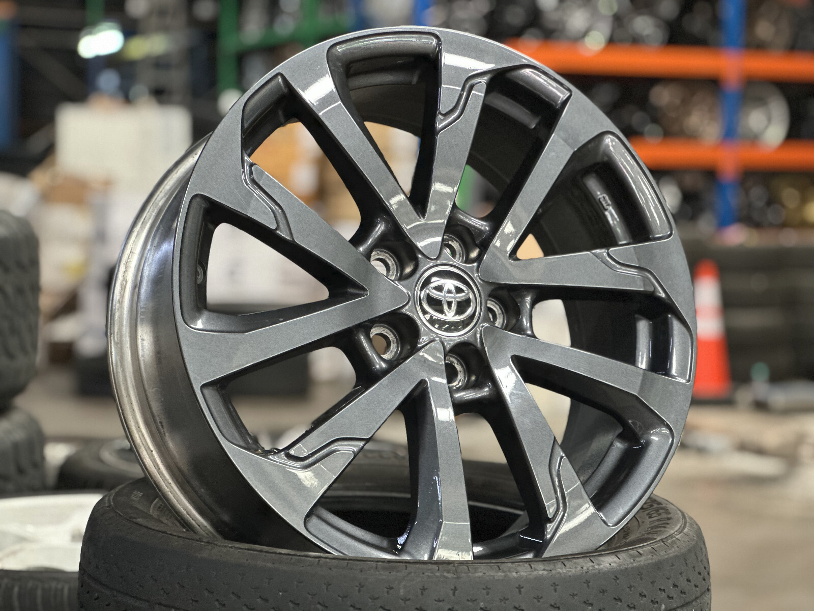 Genuine Used 18x7 TOYOTA CROSS 5x114.3 (4 Wheel) Fit Camry Estima Rush ...
