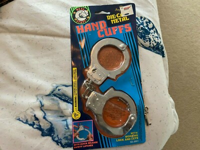 VTG IMPERIAL DIE-CAST METAL HAND CUFFS NO. 8951-In Original Package | eBay