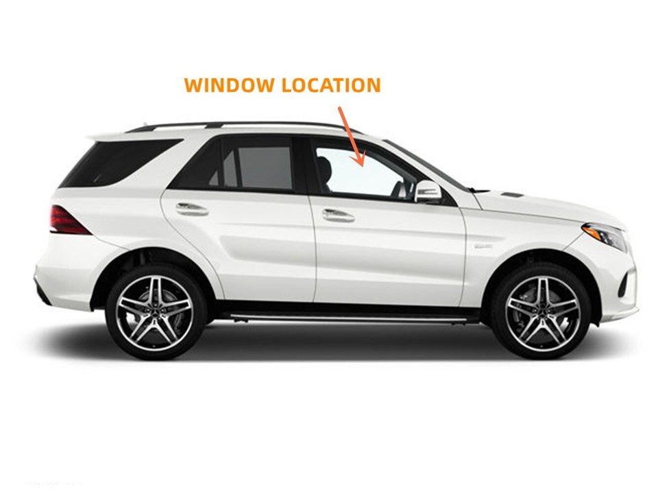 Passenger/Right Side Front Door Window Glass For Mercedes Benz GL ...