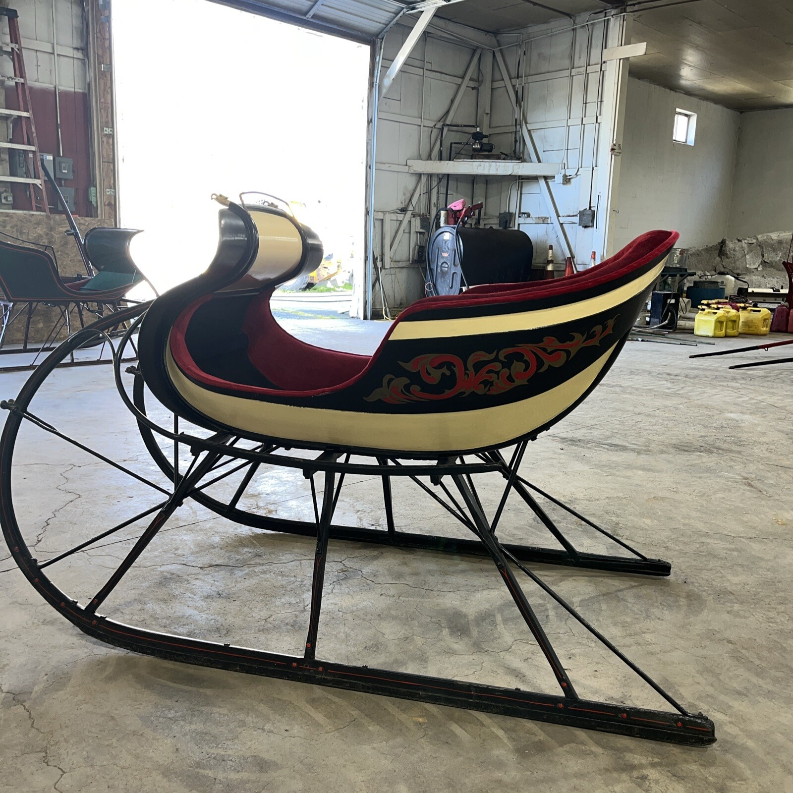 Antique Currier & Ives Albany Cutter Sleigh With Shafts | eBay