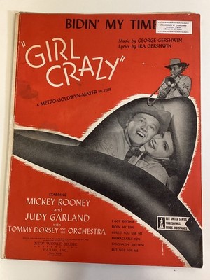Bidin' My Time Sheet Music Girl Crazy Judy Garland Mickey Rooney - Free ...