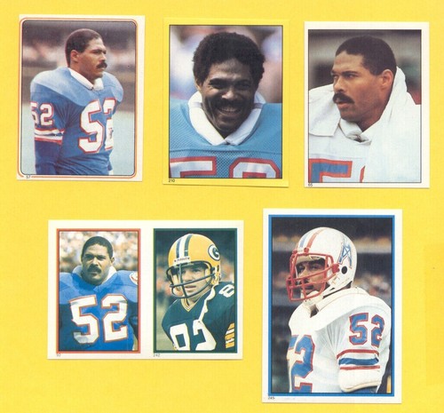 1981-1985 Topps ROBERT BRAZILE Houston Oilers 5-Card Sticker Lot | eBay