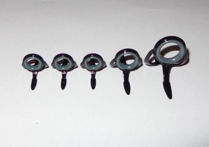 New Set of 5 Fuji BHNLG Hardloy Heavy Duty Fishing Casting Boat Surf ...