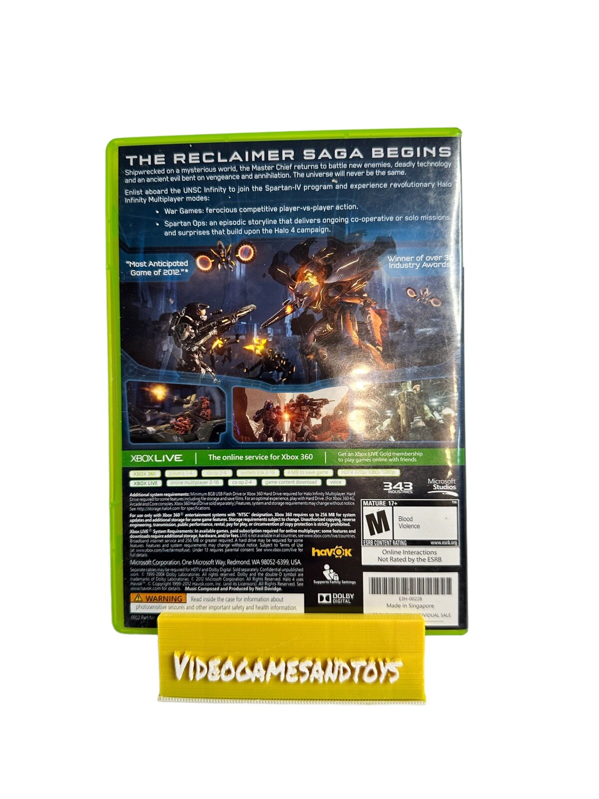 HALO 4 Not Packaged for Individual Sale Resale Edition Xbox 360 | eBay