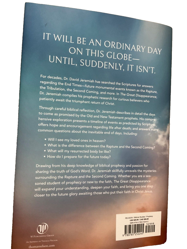 The Great Disappearance : 31 Ways to Be Rapture Ready by David Jeremiah ...