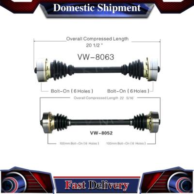 Rear CV Axle Drive Shaft Joint For Volkswagen Vanagon 1988 1989 1990 ...