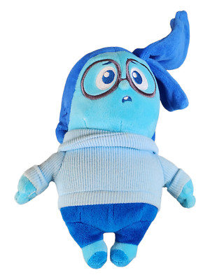 Disney Pixar Inside Out 11" Plush Sadness Medium Stuffed Blue Doll ...