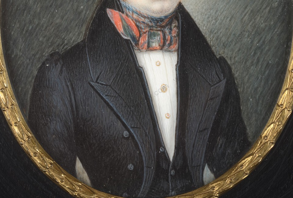"Portrait of a gentleman", Austrian miniature, 1830/35 | eBay