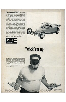 Ed Big Daddy Roth Studios 11x17 Poster Print Ad Revell Model Kit Road ...