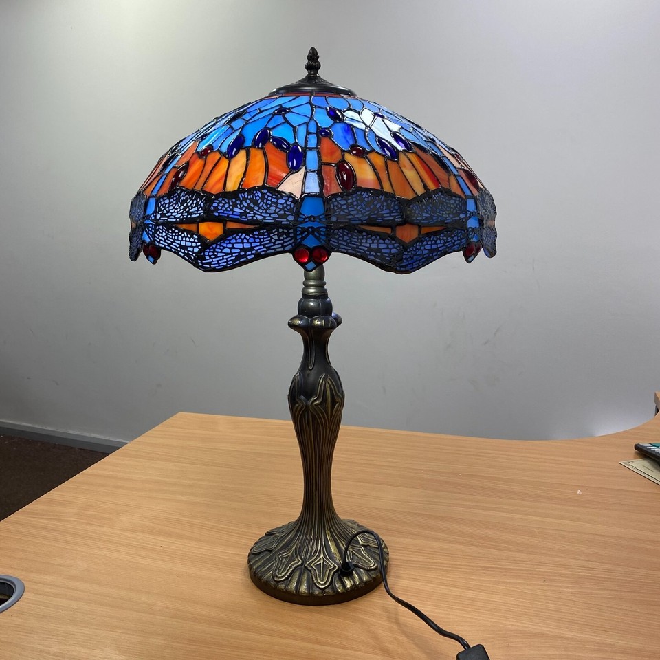 Multicolor Big Size Table Lamps 16 inch wide Shade Hancrafted Art ...