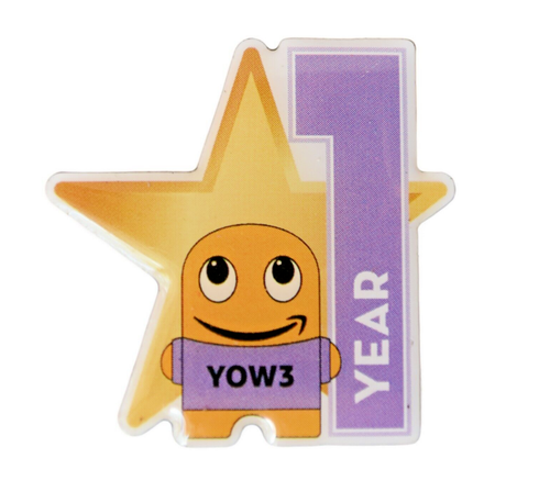 Amazon Peccy Lapel Pin 1 Year Anniversary YOW3 | eBay