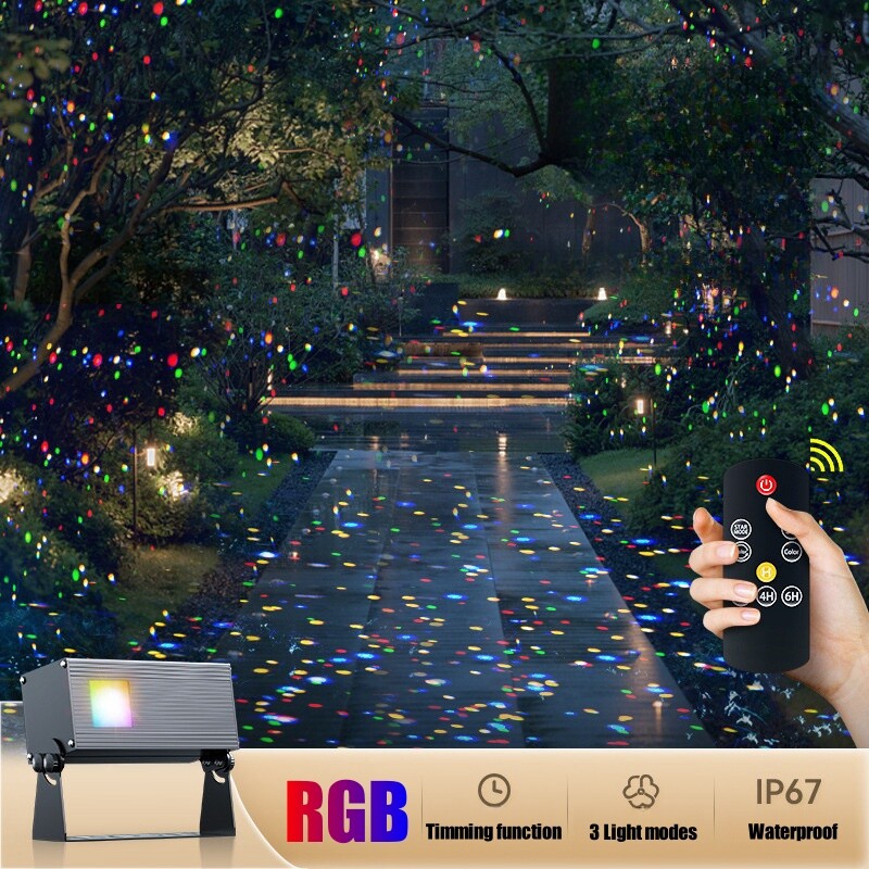 10W-30W Dynamic Firefly Laser Projection Light IP67 Mulit-color GOBO ...