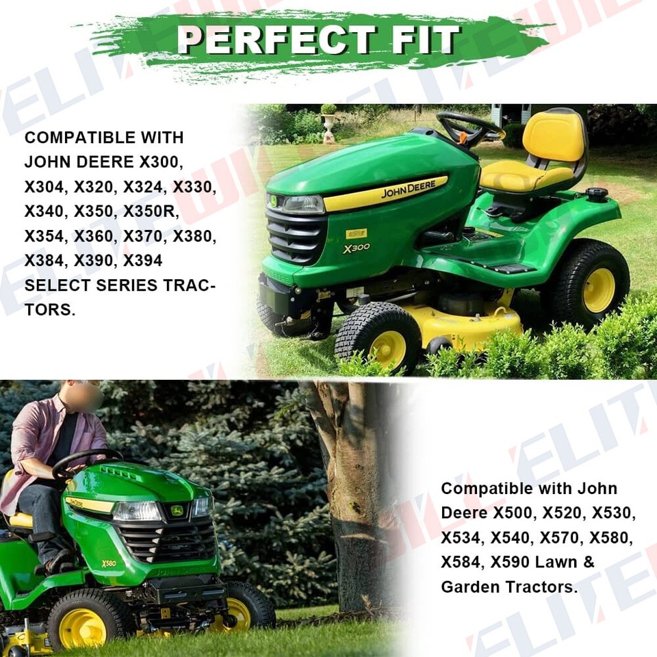 ELITEWILL Brush Guard Bumper For John Deere Lawn Tractors X300 X500 OEM ...