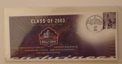 Pro Football Hall of Fame Collectibles: Class 2003 Cancelled Envelope ...