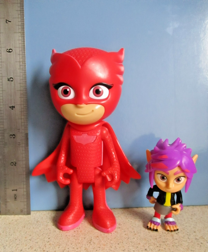 Talking PJ Masks OWLETTE & PJ Masks WOLFY KIDS RIP VILLIAN WEREWOLF ...
