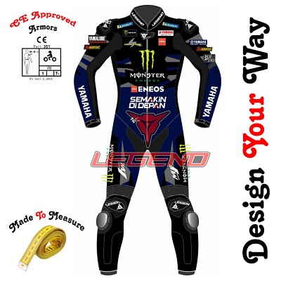 Alex Rins Yamaha MotoGP Racing Leather Suit Custom Made Racing Leathers ...