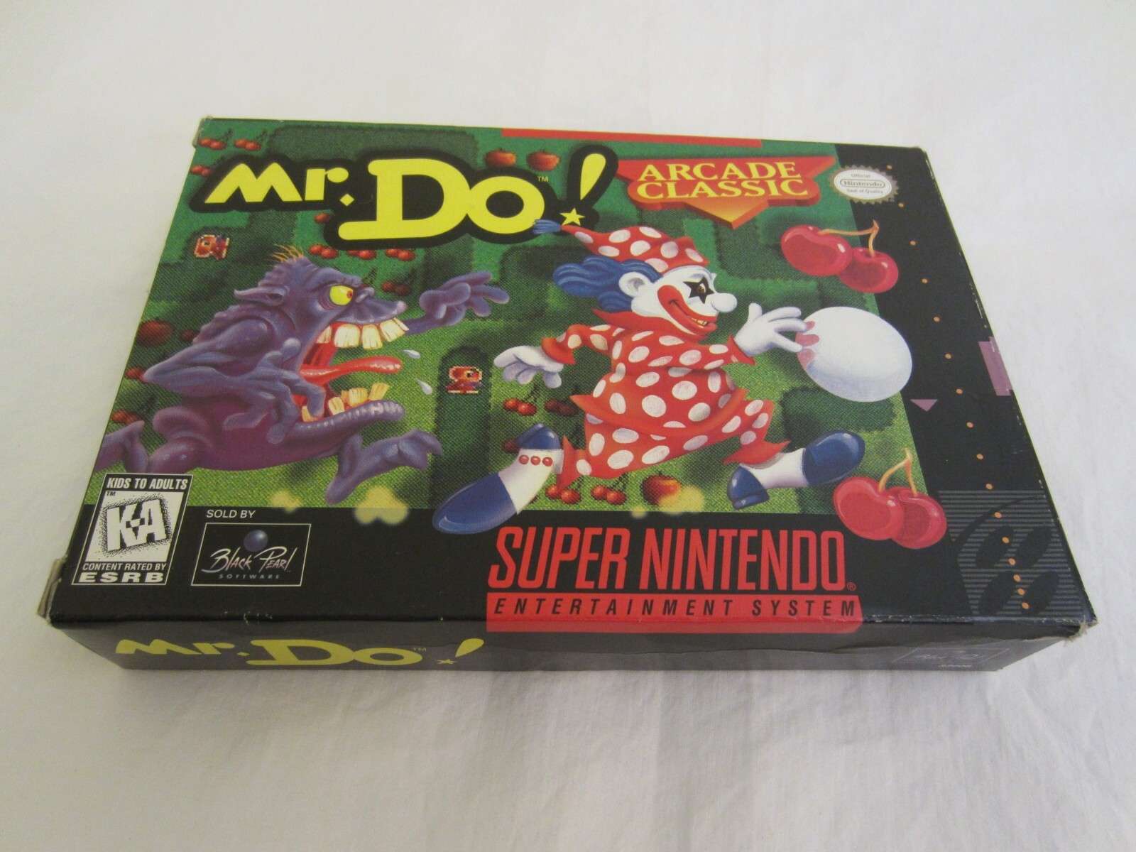 Mr. Do! (SNES) Super Nintendo CIB Complete Box 1996 Black Pearl RARE ...