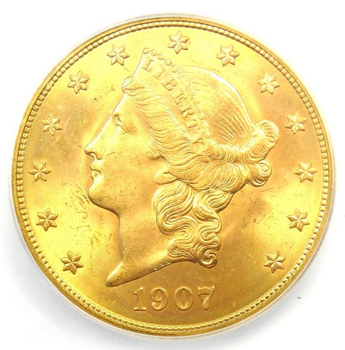 1907-D Liberty Gold Double Eagle $20 Coin. ICG MS65 (Gem BU UNC ...
