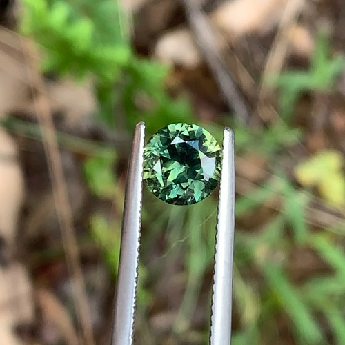 1.71ct Parti Sapphire, Round, Unheated, Australia Natural Gemstone ...