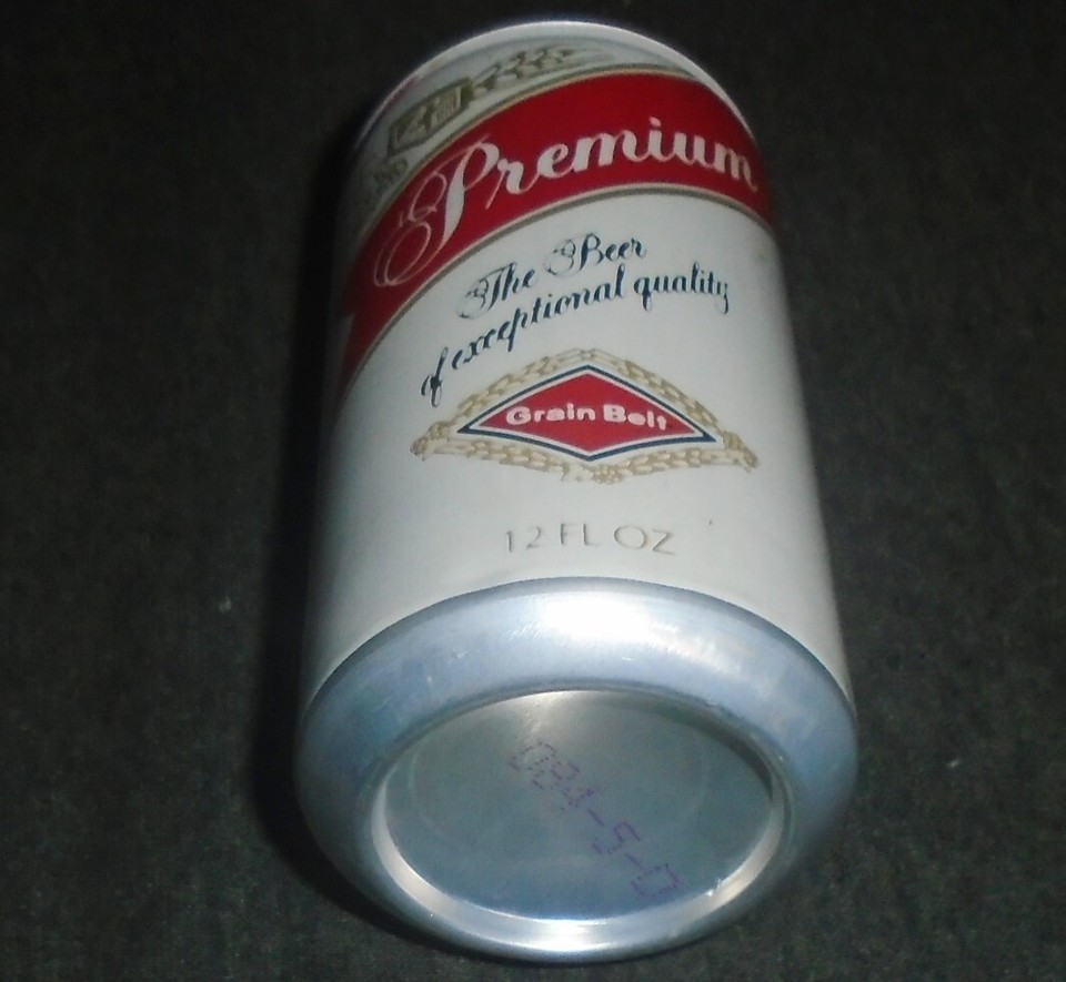 Mint Grain Belt Premium Beer, Aluminum Vintage LARGE Sta-Tab Beer Can ...