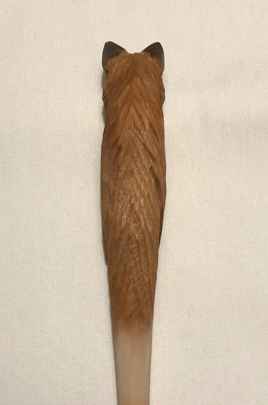 Unique Hand Carved Wooden Siamese Cat Back Scratcher | eBay