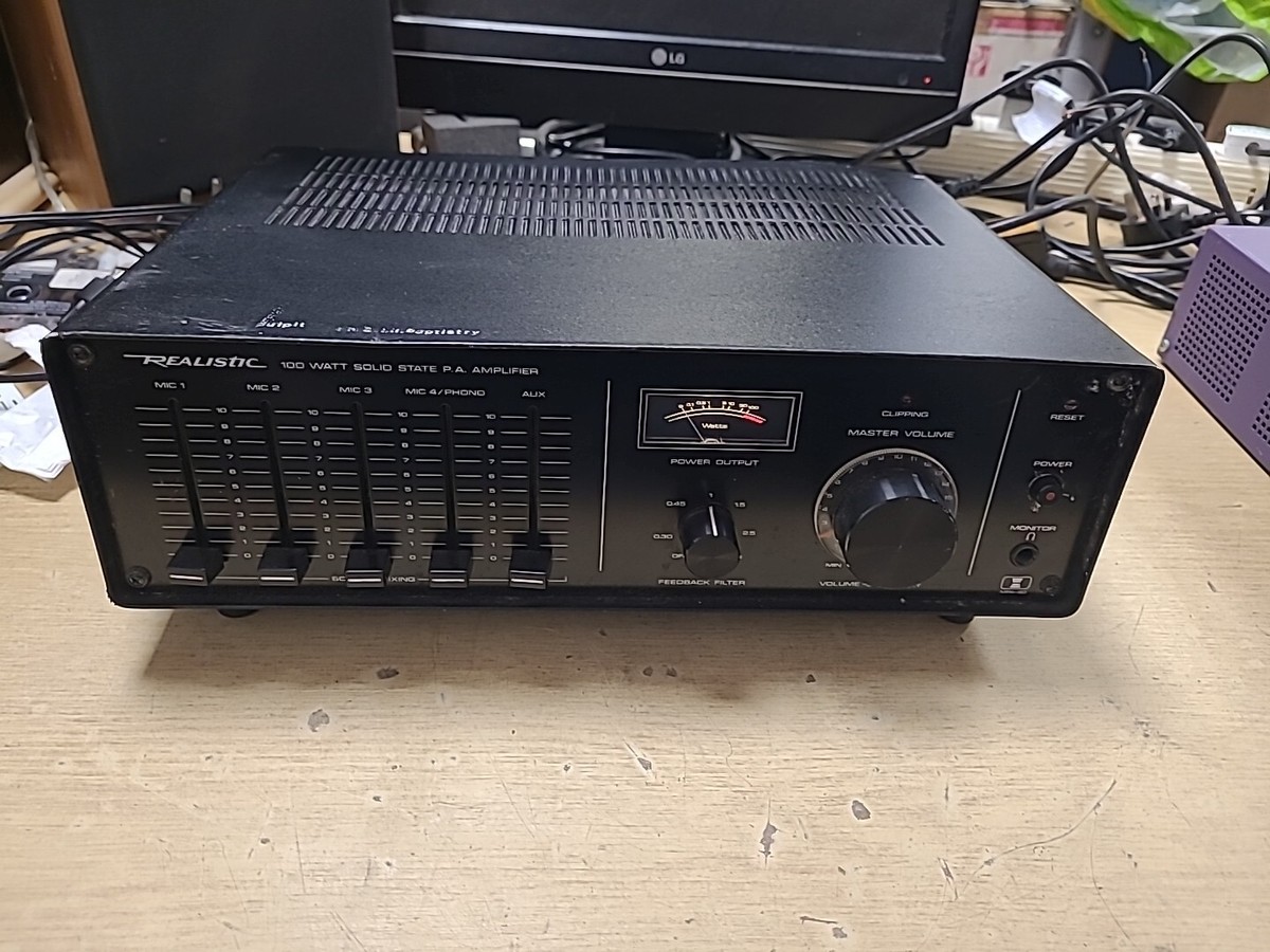 Pap Amp 233is De Parede Para Realistic MPA 30 20 Watt 120VAC Mobile PA