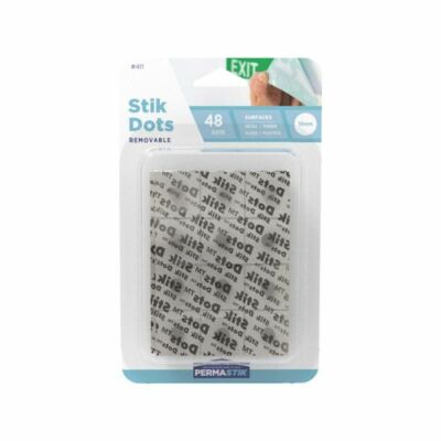 Permastik Removable Stik Dots - 48 Pack | eBay Australia