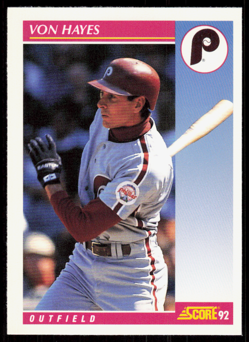 1992 Score 207 Von Hayes Philadelphia Phillies | eBay